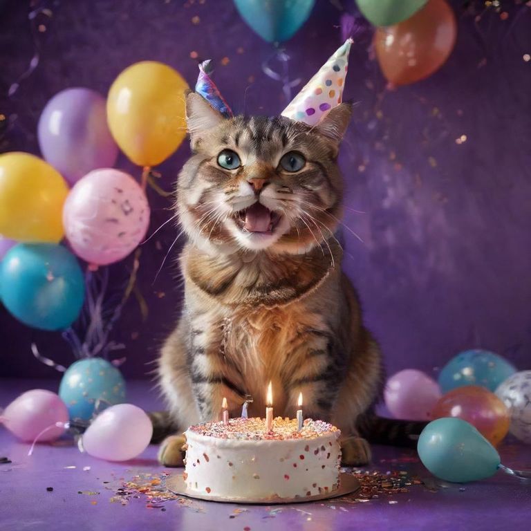 PLAY FUNNY CAT BIRTHDAY MEME VIDEO FREE OF CHARGE - PH7CMS